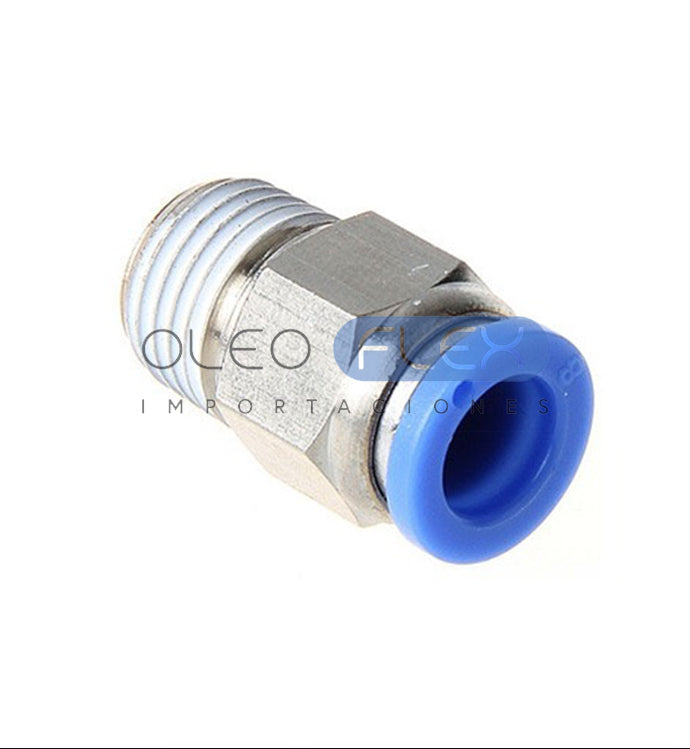 CONECTOR TUBO 10 MM X 1/4 NPT RECTO – Oleoflex Importaciones SpA